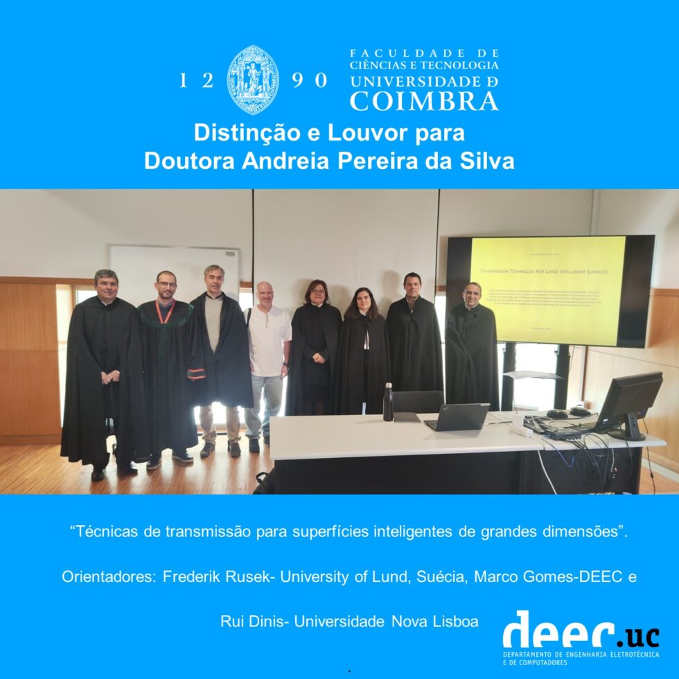 Distinção e Louvor para Doutora Andreia Pereira da Silva | DEEC